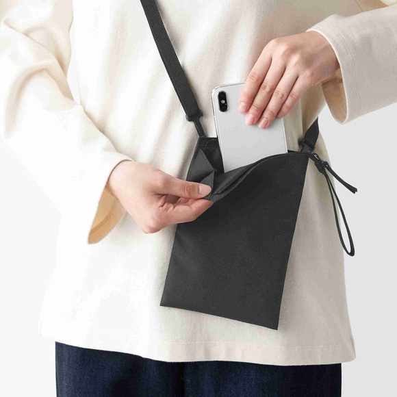 Muji | Bags | Muji Black Mini Crossbody Bag | Poshmark